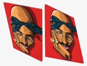 Tupac Shakur Face - Tupac Shakur - 400x400 PNG Download - PNGkit