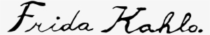 Open - Frida Kahlo Signature - 2000x444 PNG Download - PNGkit