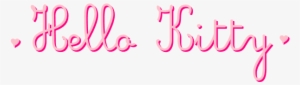 // Hellokitty - Calligraphy - 640x200 PNG Download - PNGkit