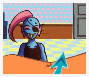 Undyne And Her House - Cartoon - 1047x960 PNG Download - PNGkit