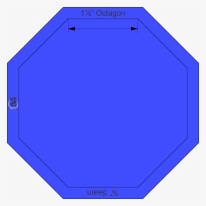 Octagon 1½” Inch Acrylic Template Solid With ¼” Seam - 2066x2066 PNG ...