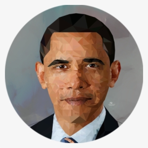 Low Poly - Barack Obama - 396x396 PNG Download - PNGkit