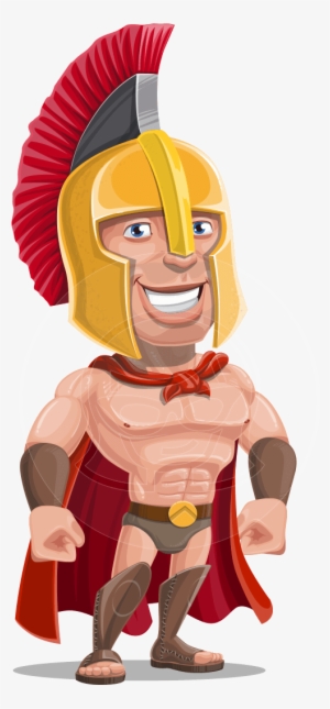 Vector - Spartan Cartoon - 957x1060 PNG Download - PNGkit