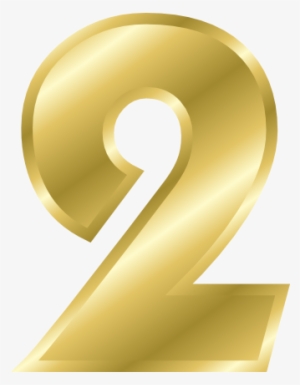Gold Clipart Number 2 - Golden Number 2 Png - 475x600 PNG Download - PNGkit