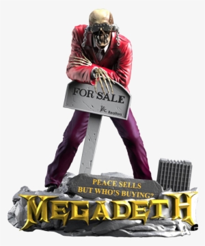 'peace Sells' Vic Rattlehead Rock Iconz 1/9th Scale - Vic Rattlehead ...