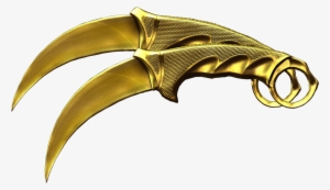 Dual Karambit Ultimate Gold - Gold - 1920x1080 PNG Download - PNGkit