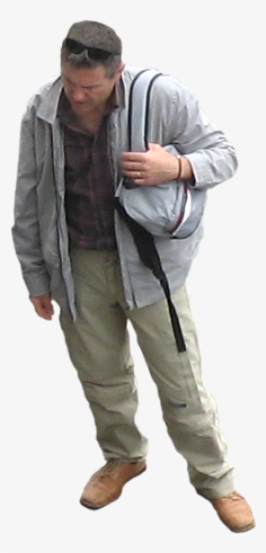 Man Looking At A Sign Immediate Entourage - Gentleman - 523x523 PNG ...