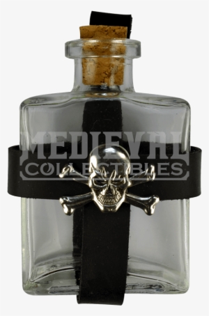 Glass Pirate Bottle With Jolly Roger Holder - Pirate Bottle - 850x850 ...