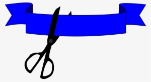 Blue Ribbon Cutting Ceremony - 2400x1311 PNG Download - PNGkit