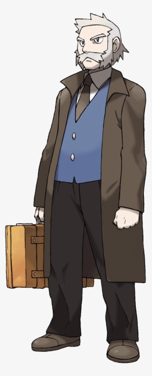 Pokemon Professor Rowan - 599x1480 PNG Download - PNGkit