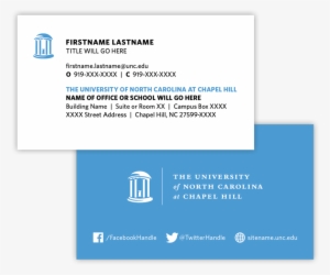 Unc Business Cards - Business - 750x750 PNG Download - PNGkit