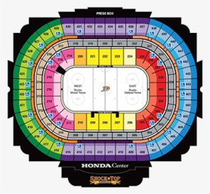 Anaheim Ducks-sports - Honda Center Seating Row Chart - 500x500 PNG ...