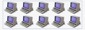 Using A Cluster - Computer - 1281x458 PNG Download - PNGkit