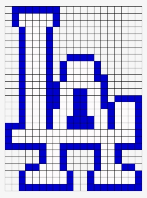 Dodgers - Dodgers Perler Bead Patterns - 421x568 PNG Download - PNGkit