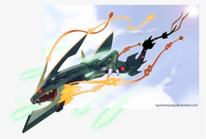 Rayquaza Transparent Mega Png Royalty Free - Pokemon Rayquaza Flying ...