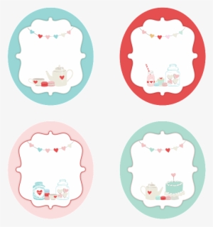 Free Printable Cute Tags - Free Printable Tea Party Tags - 819x1024 PNG ...