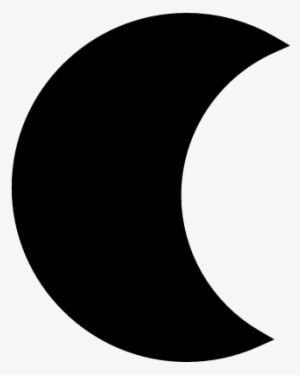 Crescent Moon Vector - Black And White Half Moon - 400x400 PNG Download ...