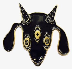 Three Eyed Goat Pin - Three Eyed Goat Version 2 - Enamel Lapel Pin ...