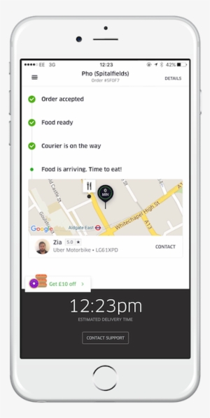 Ubereats - Uber Eats Order Screen - 800x800 PNG Download - PNGkit