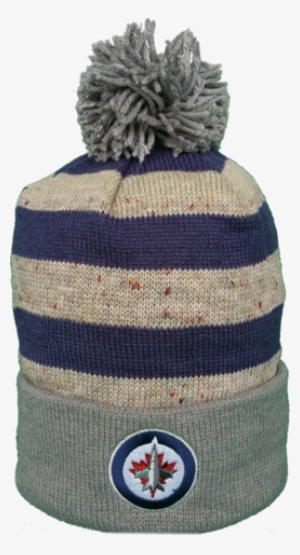 Winnipeg Jets Speckled Oatmeal Pom Toque - Winnipeg Jets Heathered Pom ...