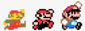 Evolution Of Jumping Mario's - Super Mario World Jump Sprite - 630x270 ...