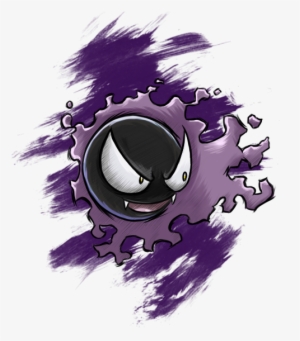 Download Transparent Gastly By Raiba Art-d4vcv70 - Ghastly Pokemon Art ...