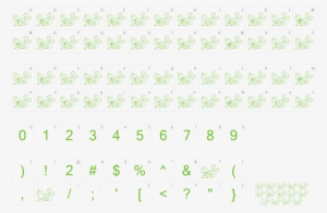 Characters Sample - Splatoon Font - 1300x850 PNG Download - PNGkit