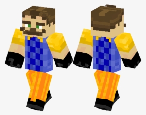 Hello Neighbor Minecraft Skin - 528x418 PNG Download - PNGkit