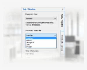 Select Time Scale With Mindview Timeline Software - Mindview - 492x401 PNG Download - PNGkit