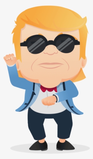 Trump Kpop Dancing Emoji - Dance - 394x594 PNG Download - PNGkit