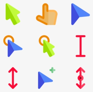 Cursors - Mouse Click Icon Color - 600x564 PNG Download - PNGkit
