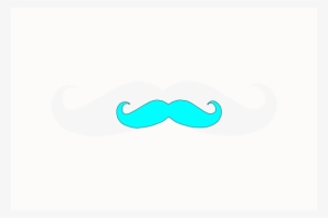 Blue Mustache Svg Clip Arts 600 X 400 Px - 600x400 PNG Download - PNGkit