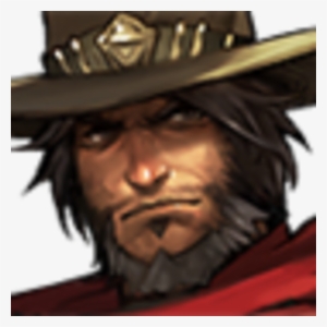 Mcree Transparent Head - Mccree Face Png - 500x500 PNG Download - PNGkit