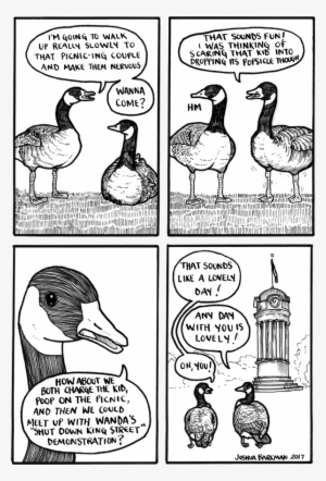 First - Geese Comic False Knees - 600x884 PNG Download - PNGkit