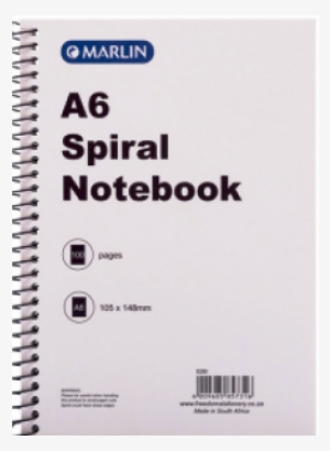 Marlin A6 Side Spiral Bound Note Book - 100 Page Spiral Notebook Non ...