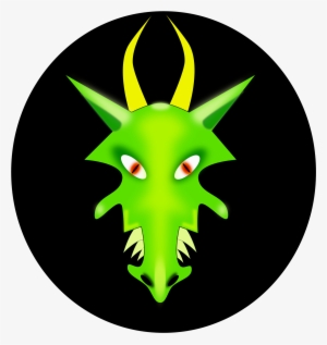 This Free Icons Png Design Of Face Of A Green Dragon - 2400x1697 PNG ...