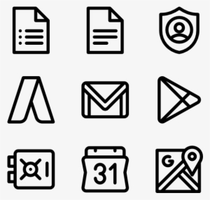 Google Suite 22 Icons - White Icons Png - 600x564 PNG Download - PNGkit