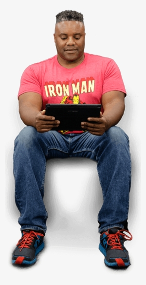 “tony Stark's Got Nothing On My Code - Sitting - 415x1130 PNG Download ...