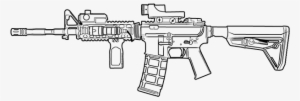 Drawn Rifle M - Draw A Airsoft Gun - 640x480 PNG Download - PNGkit