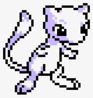 Mew Pixel Art - Pixel Art Pokemon Mewtwo - 370x390 PNG Download - PNGkit