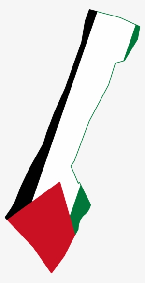 Flag Map Of Gaza Strip - Gaza Strip Flag Map - 1861x3625 PNG Download ...