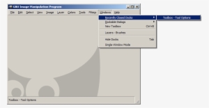 Windows > Recently Closed Docks > Toolbox - Gimp Toolbar - 768x399 PNG ...