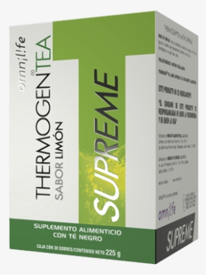 Omnilife Thermogen Tea Supreme Limón - Grupo Omnilife - 500x500 PNG ...