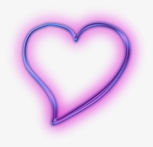 Transparent Neon Purple Heart Svg Free - Purple Neon Heart Png ...