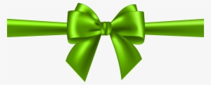 Green Bow Transparent Png Clip Art - Transparent Background Green ...