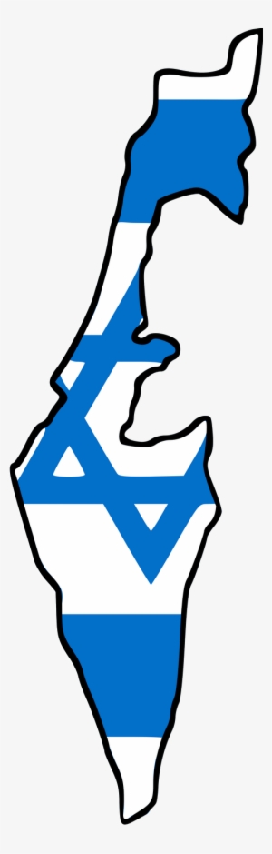 Flag Map Of Israel - 800x1207 PNG Download - PNGkit