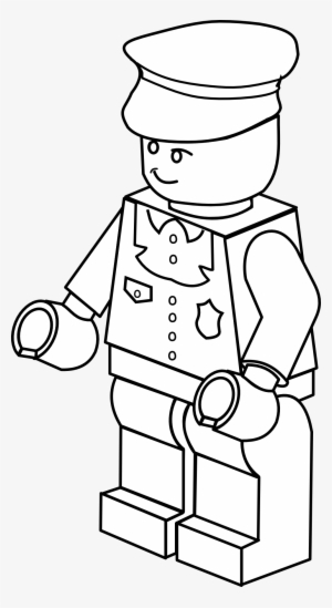 Lego Clipart Robber - Lego Police Man Draw - 999x1830 PNG Download - PNGkit