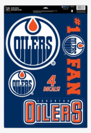 Edmonton Oilers 4 Pack Sticker Set - Edmonton Oilers - 421x480 PNG ...