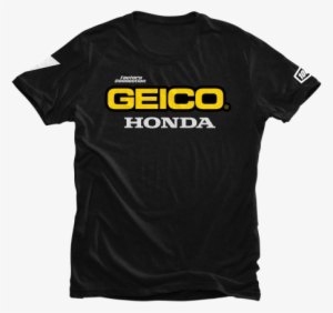 Honda Team Geico 100% T-shirt - Geico Honda T Shirt - 452x425 PNG ...