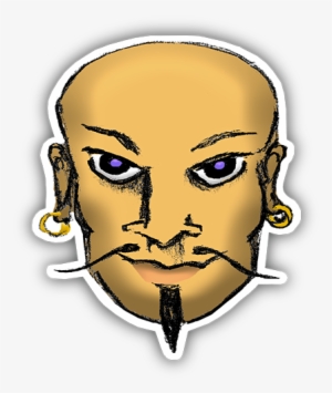 Fu-man Mini Sticker - Illustration - 500x500 PNG Download - PNGkit